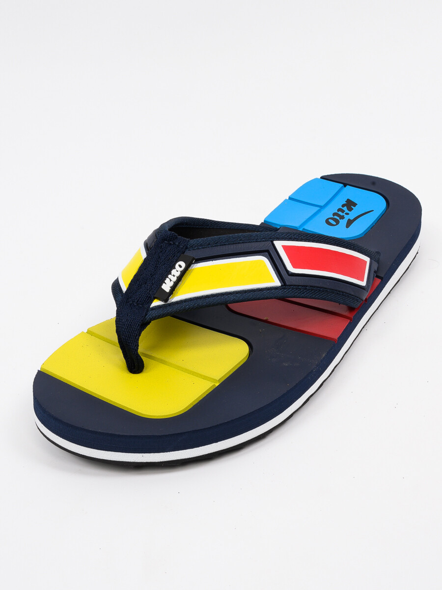 Buy Kito Yellow & Black Kito Flip Flops for Men A-0618-YB - Lalaland.pk