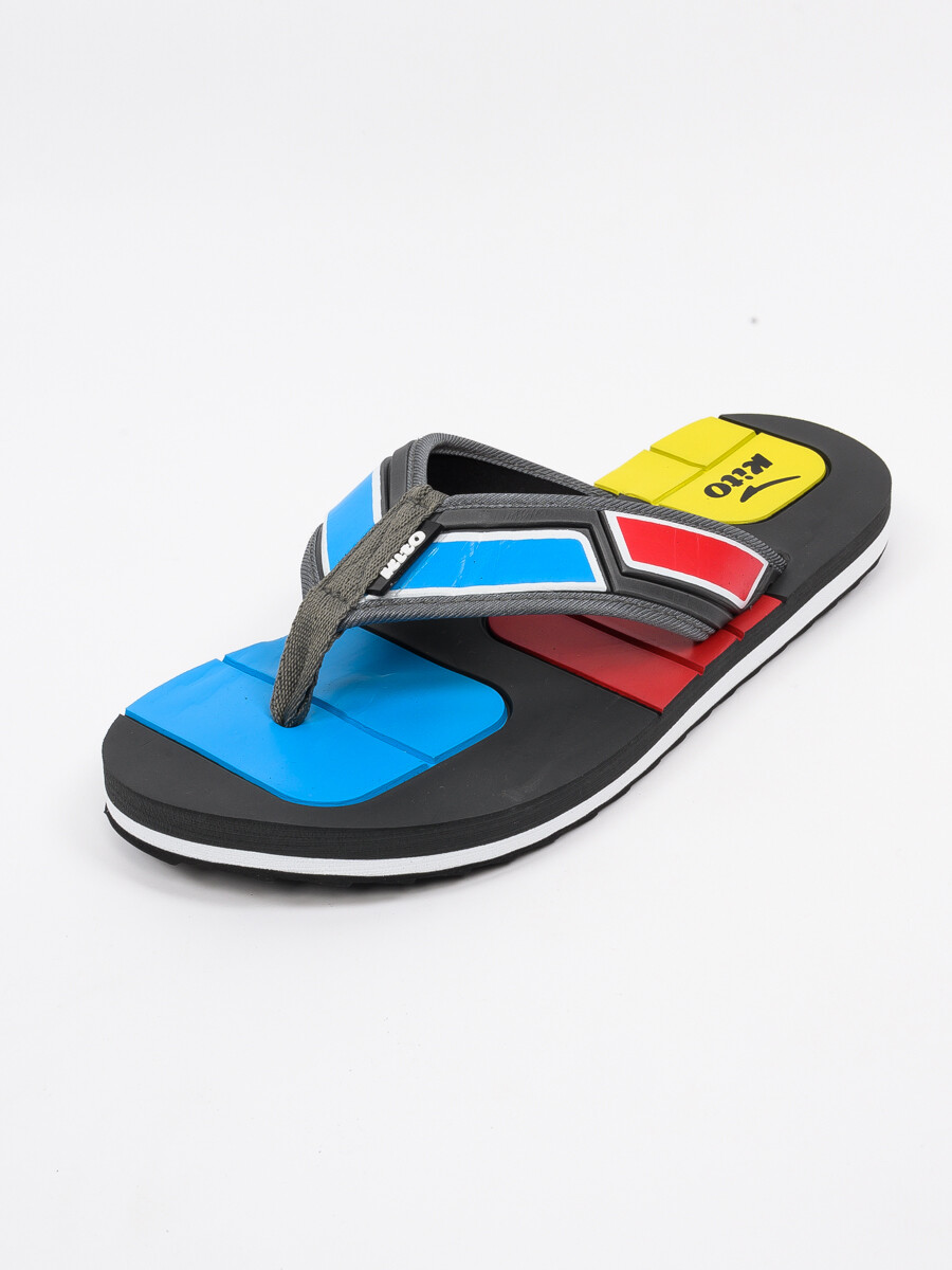 Buy Kito Blue & Black Kito Flip Flops for Men A-0618-BB - Lalaland.pk
