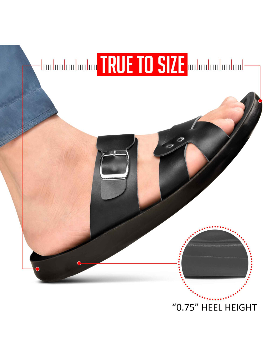 Buy Aerothotic Pakistan Black Men’s Fashion Arch Support Slide Sandals ...
